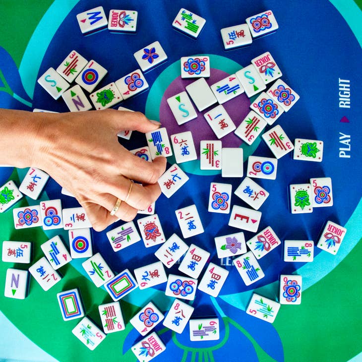 Preppy Soiree Mahjong Mat | The Monogram Merchant