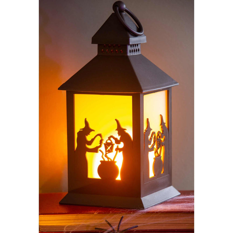 LED Witch Lantern with Flickering Light | The Monogram Merchant